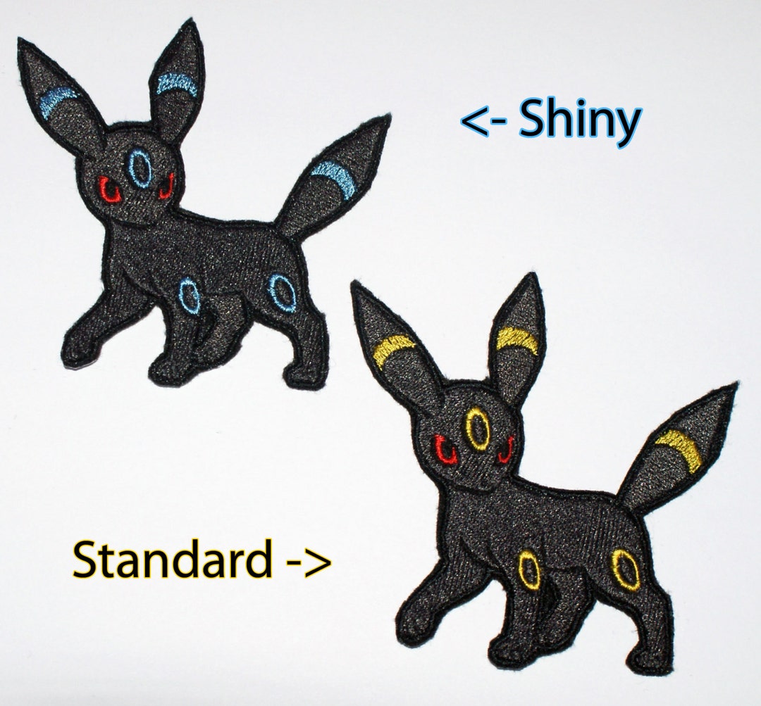 Umbreon - Iron on Patch - Shiny Metallic Embroidered. Pokemon Patch. - Etsy