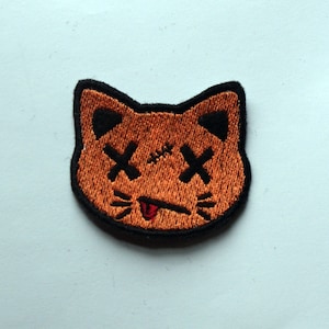 Cute Zombie Kitty Cat Face - Custom Colors! - Shiny Iron on Patch - Etsy