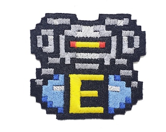 Megaman X Health Bar Iron On patch Shiny Metallic | Etsy