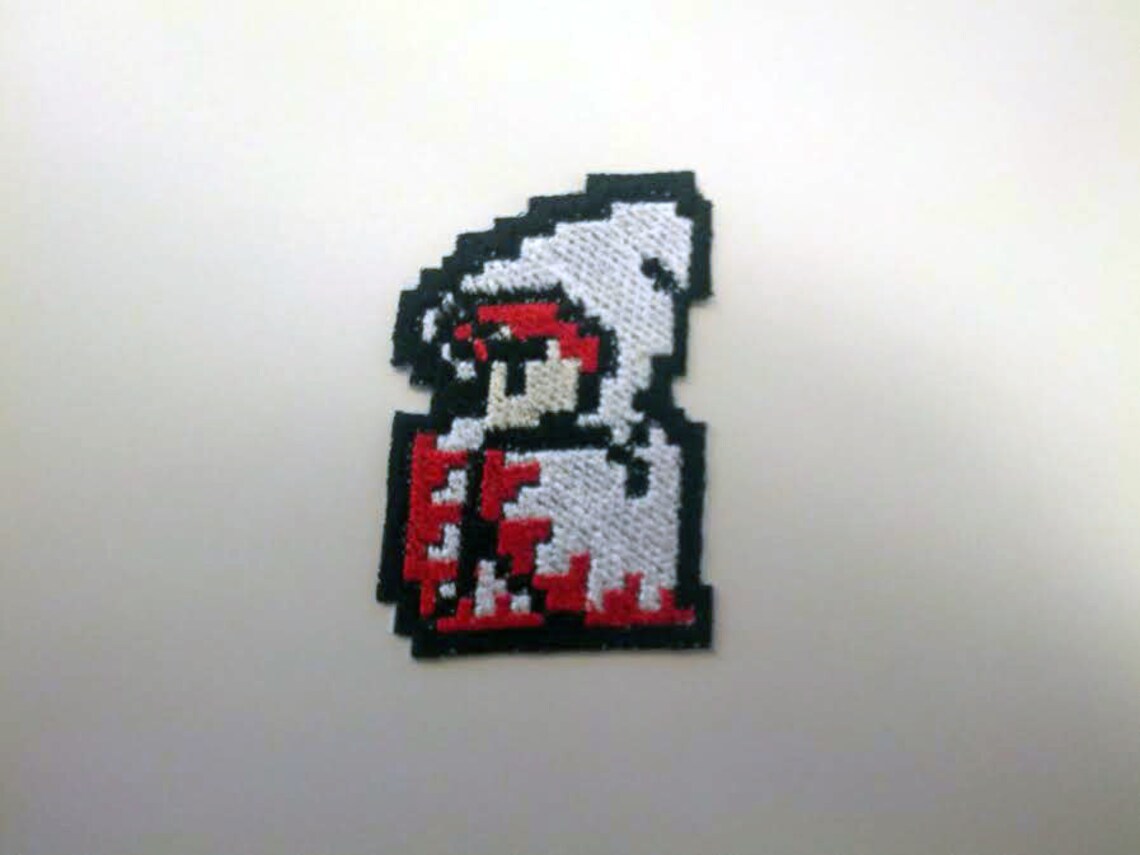 8 Bit Final Fantasy White Mage Shiny Metallic Embroidery Iron on Patch ...