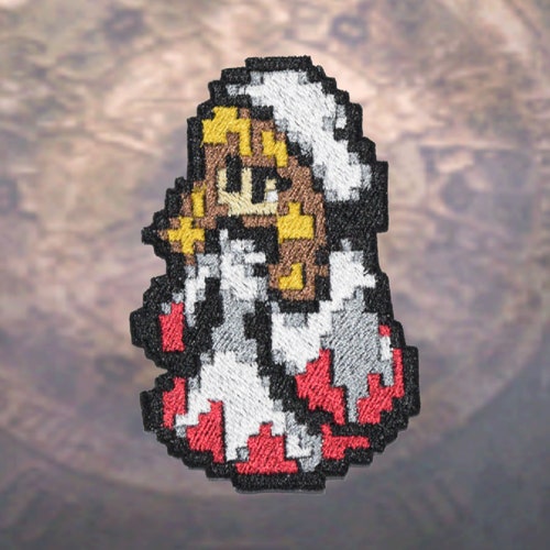 8 Bit Final Fantasy Red Mage Shiny Metallic Embroidery Iron on - Etsy