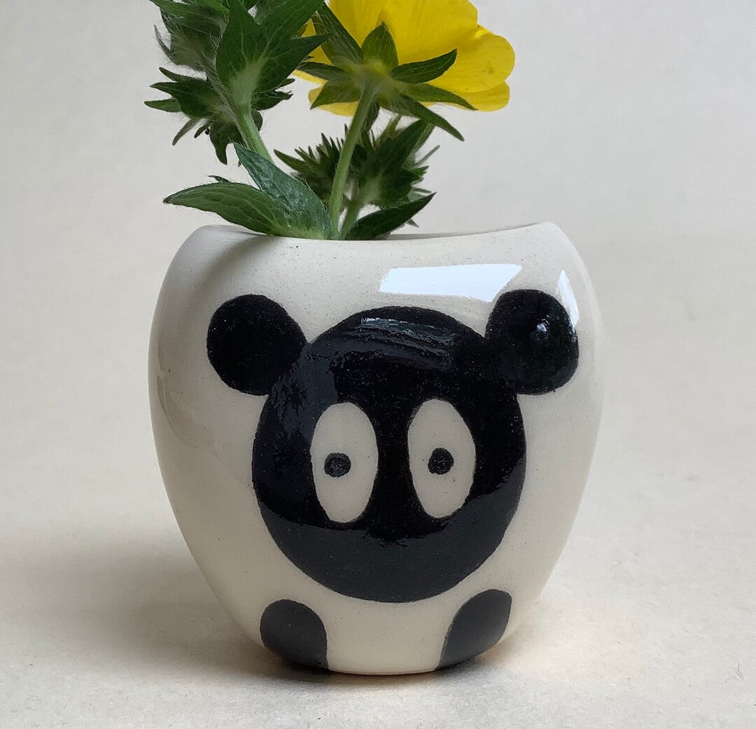 Ceramic Sheep Pottery Bud Vase. Thrown on the Potter’s Wheel, Hand ...
