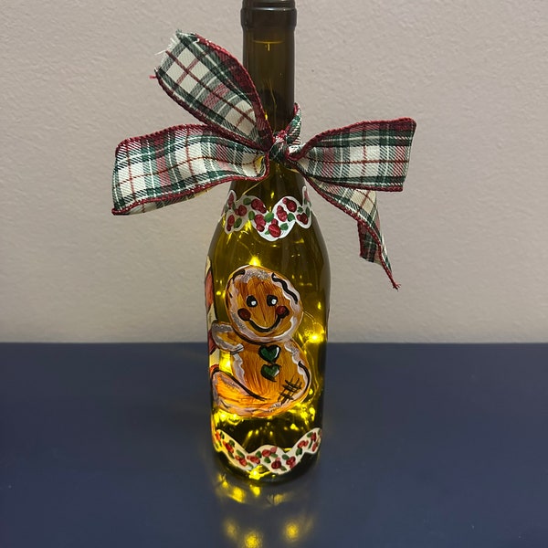 Gingerbread Wine Bottle - Etsy
