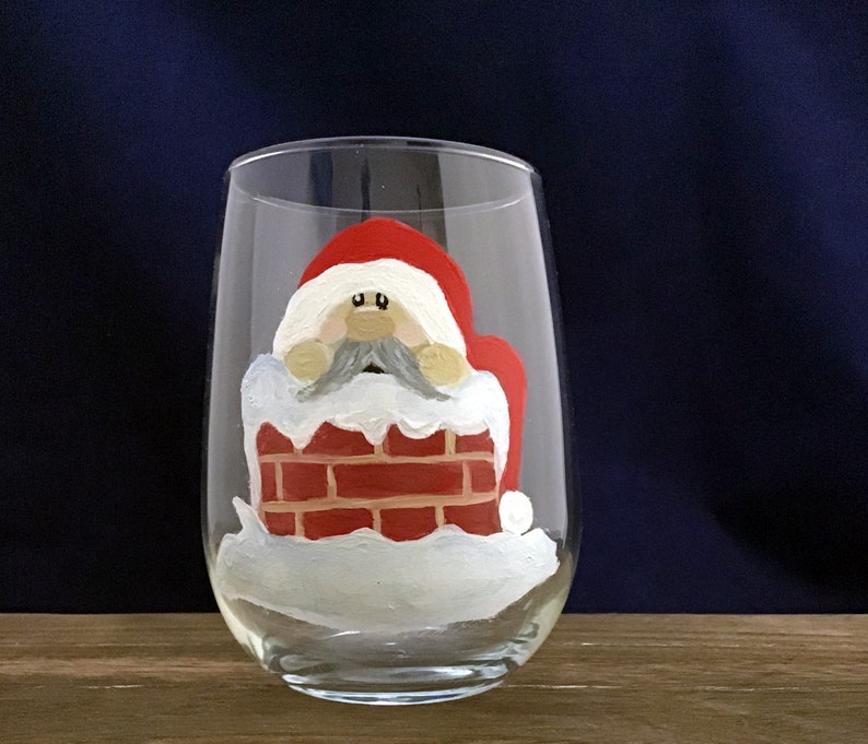 Gnome Stemless Wine Glasses Christmas Gnomes Valentine Etsy