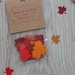 Mini Paper Fall Leaves Confetti: Autumn Table Decor, Eco-friendly - Etsy