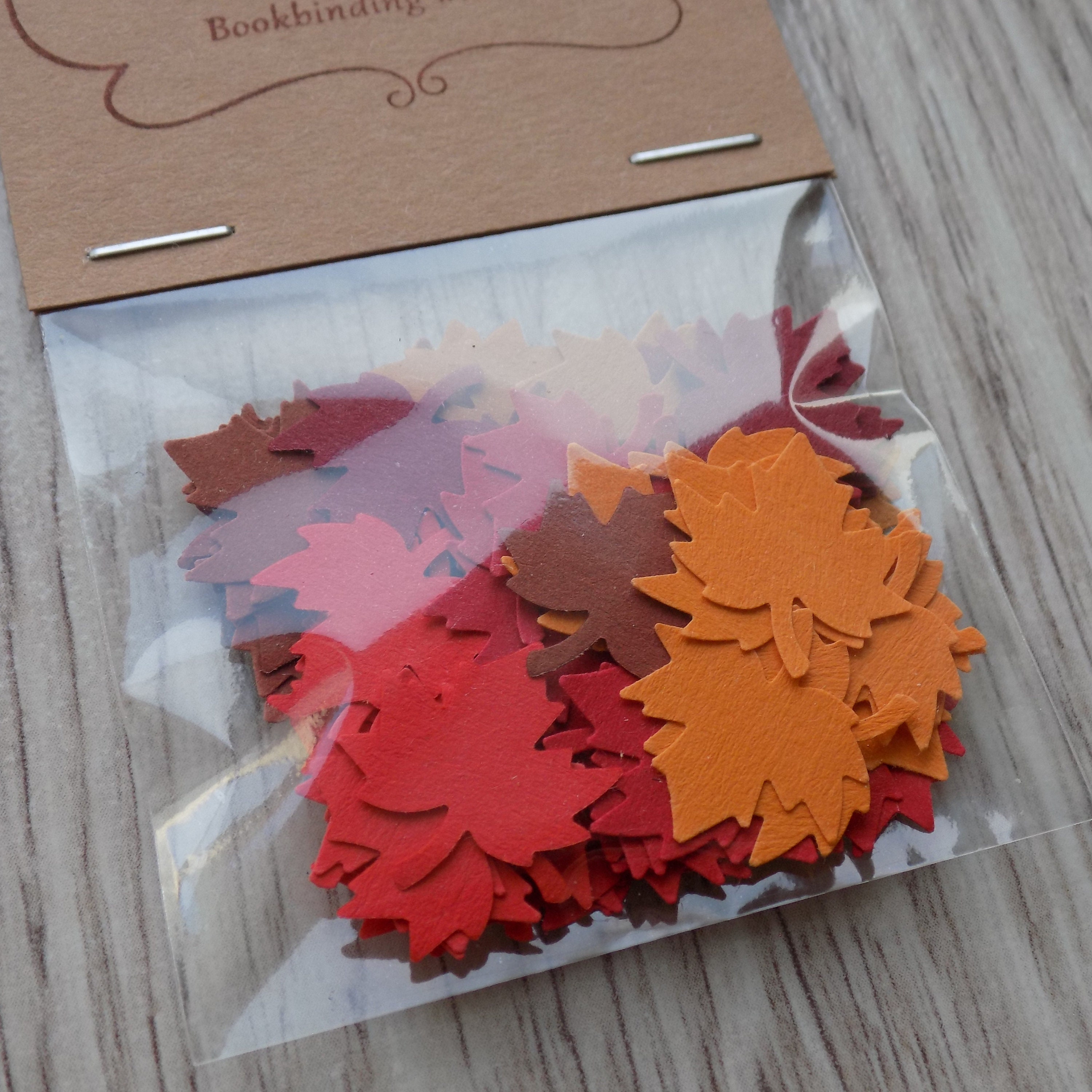 Mini Paper Fall Leaves Confetti: Autumn Table Decor, Eco-friendly - Etsy