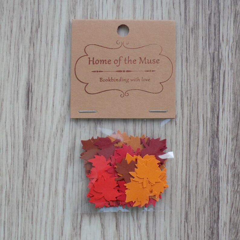 Mini Paper Fall Leaves Confetti: Autumn Table Decor, Eco-friendly - Etsy