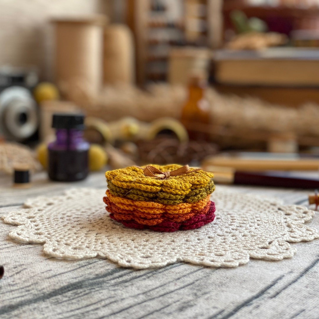 Fall Crochet Mini Doilies: Vintage Cottagecore Decor (2 Inch) - Etsy