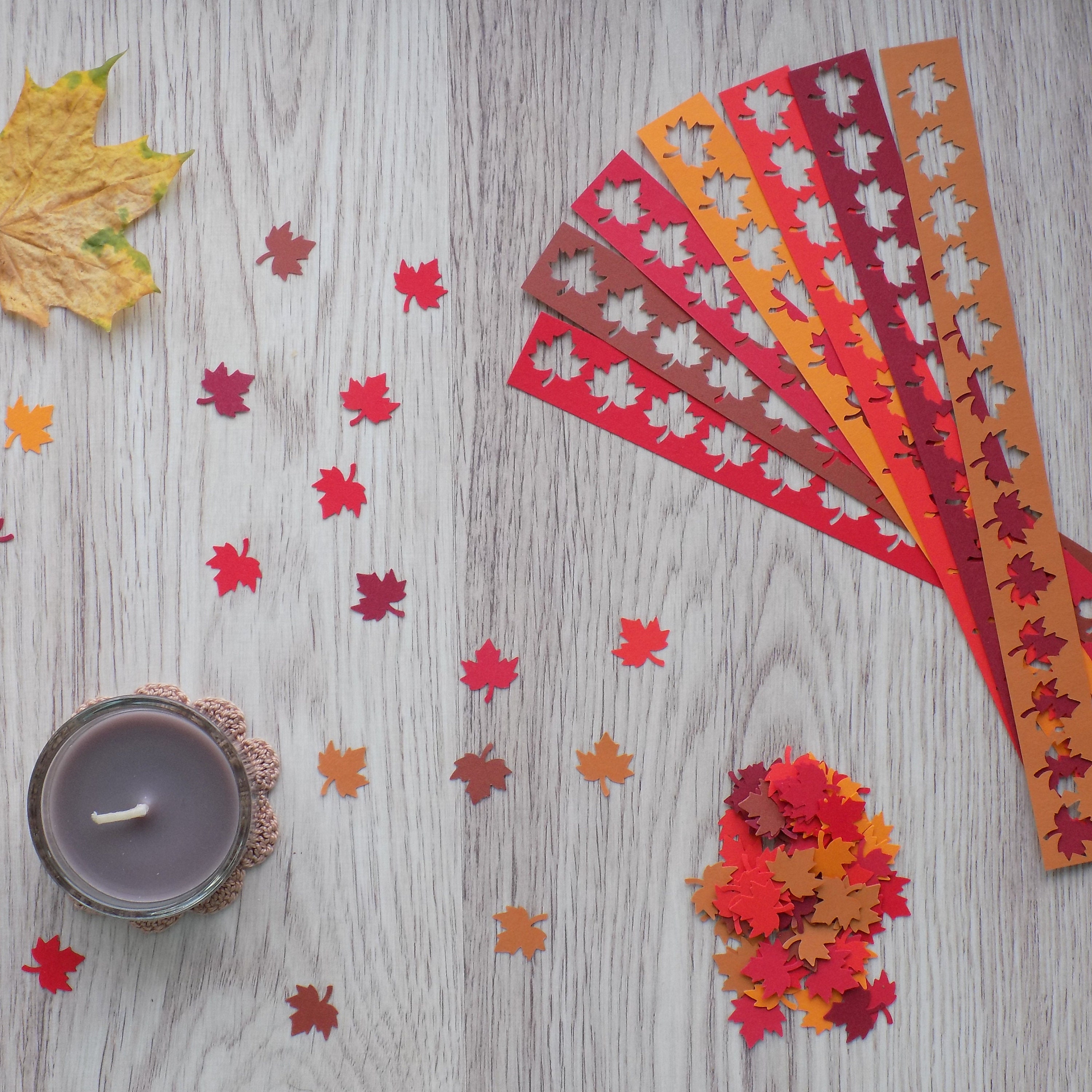 Mini Paper Fall Leaves Confetti: Autumn Table Decor, Eco-friendly - Etsy