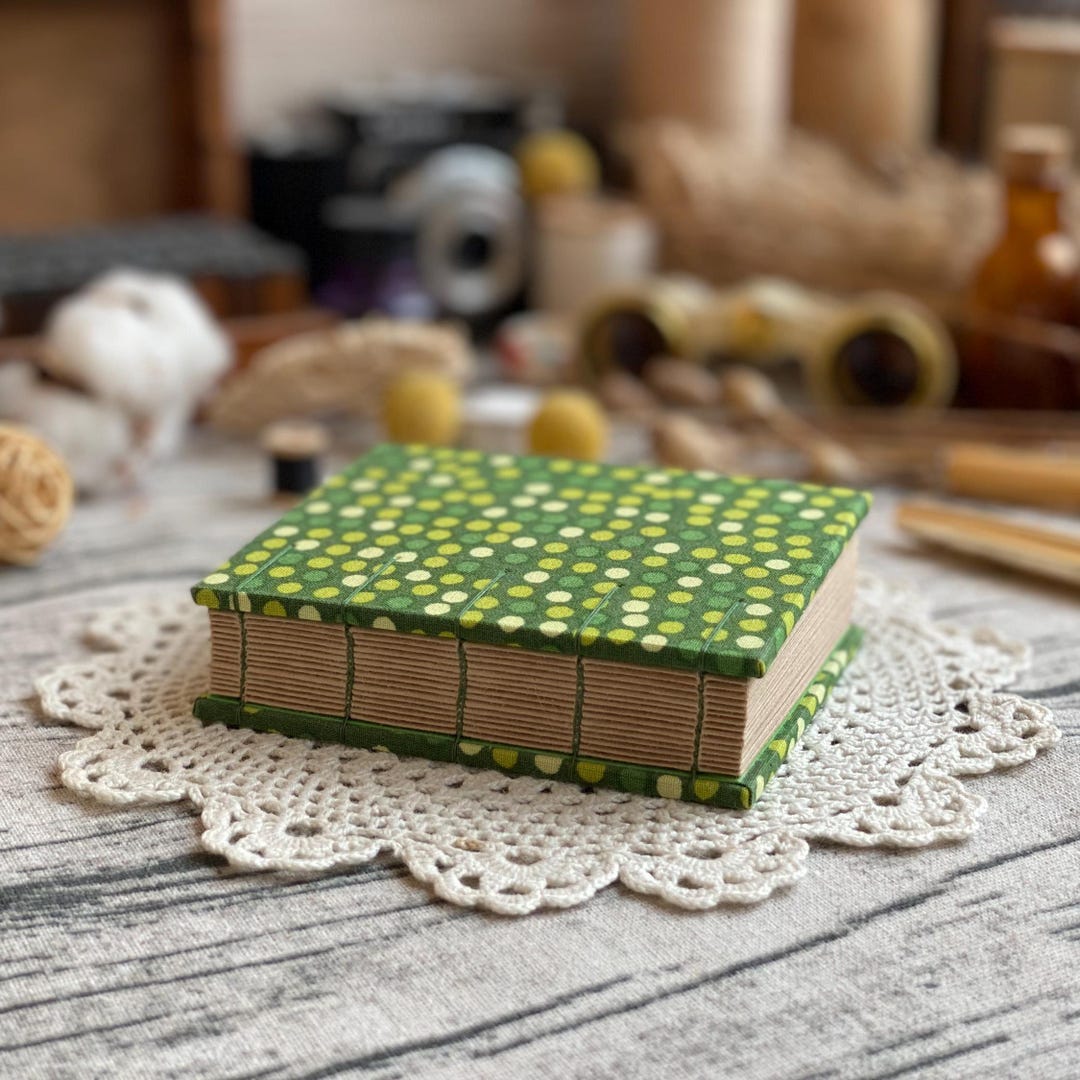 Handmade Moss Green Journal: Pocket Size Kraft Paper Book - Etsy