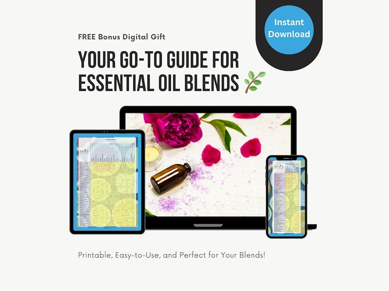 Essential Oil Blending Cheat Sheet - Printable PDF for Harmonious ...