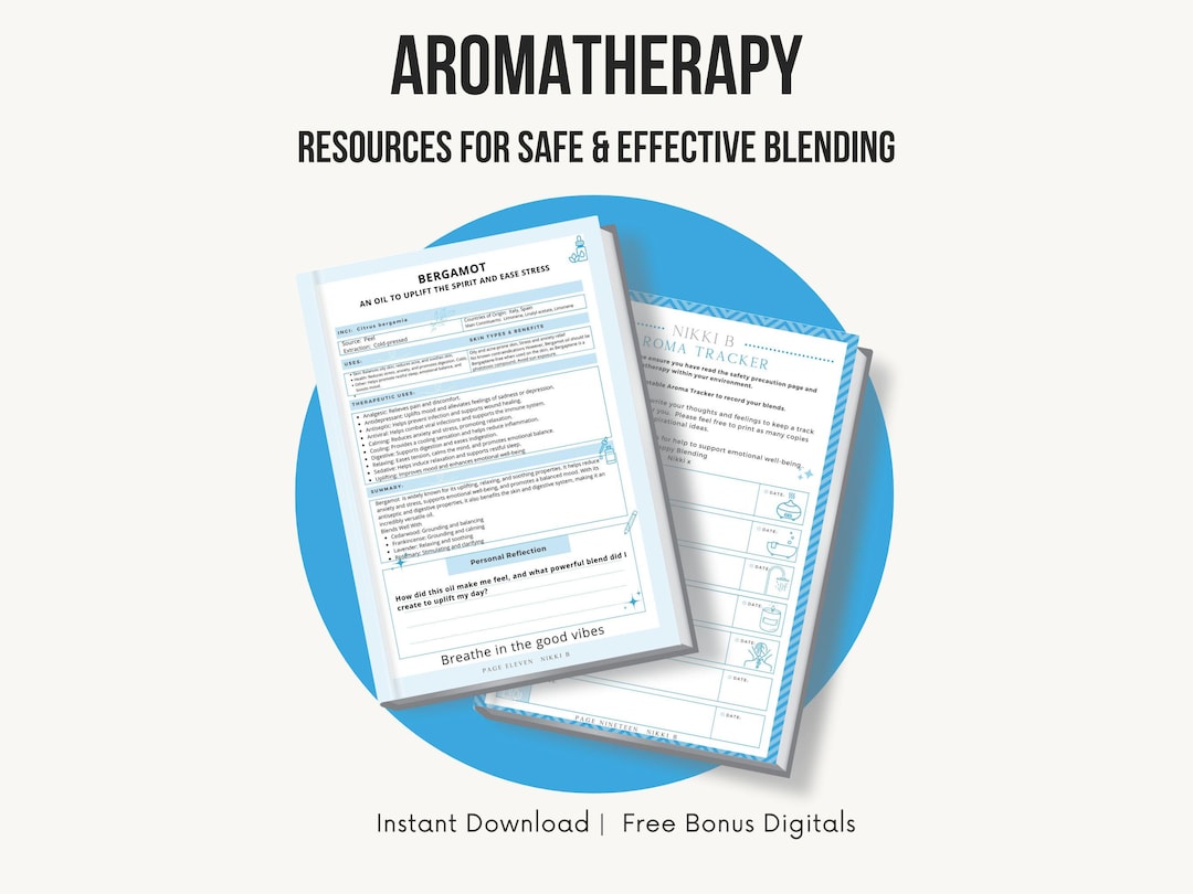 Aromatherapy Reference Cards | Essential Oils Guide for Blending ...