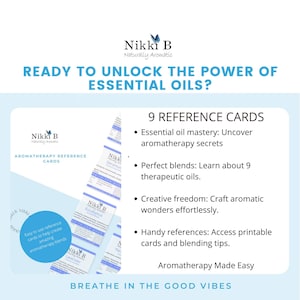 Essential Oil Guide Cards - DIY Blends, Recipes and Uses - Printable A6 ...