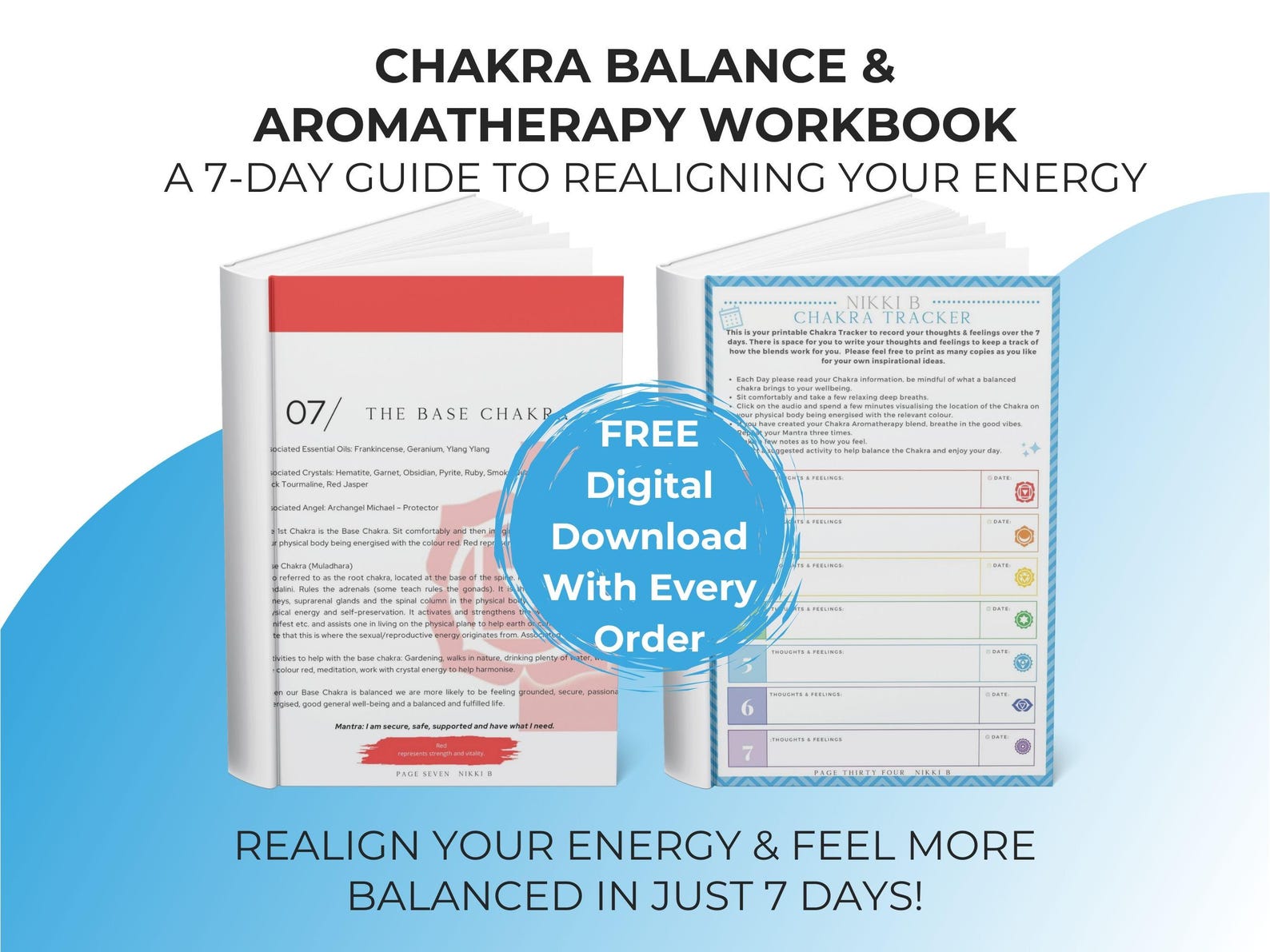 Chakra Balance & Aromatherapy Workbook – A 7-day Guide to Realigning ...
