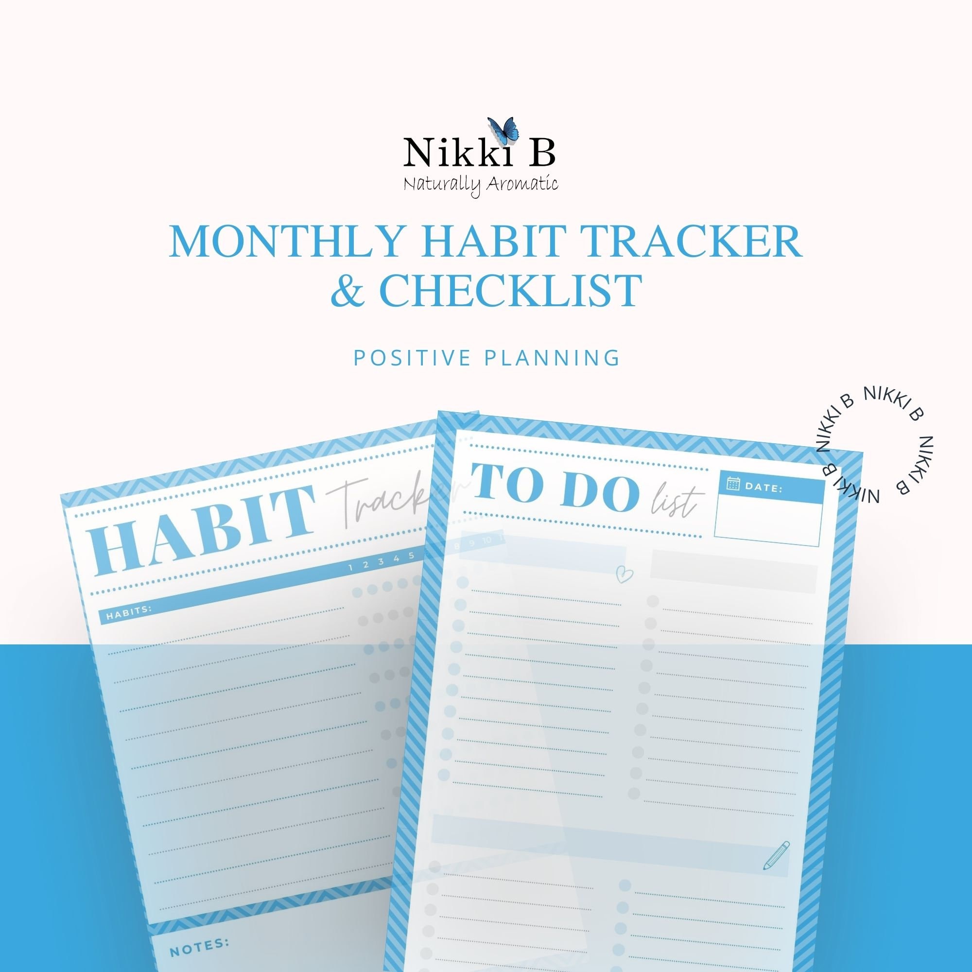 CHECKLIST and HABIT TRACKER Printable, Monthly Habit Tracker, Habit ...