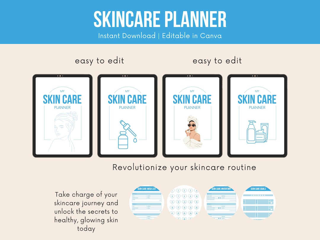 Skincare Tracker & Planner Stay Organized, Track Progress, and Optimize ...
