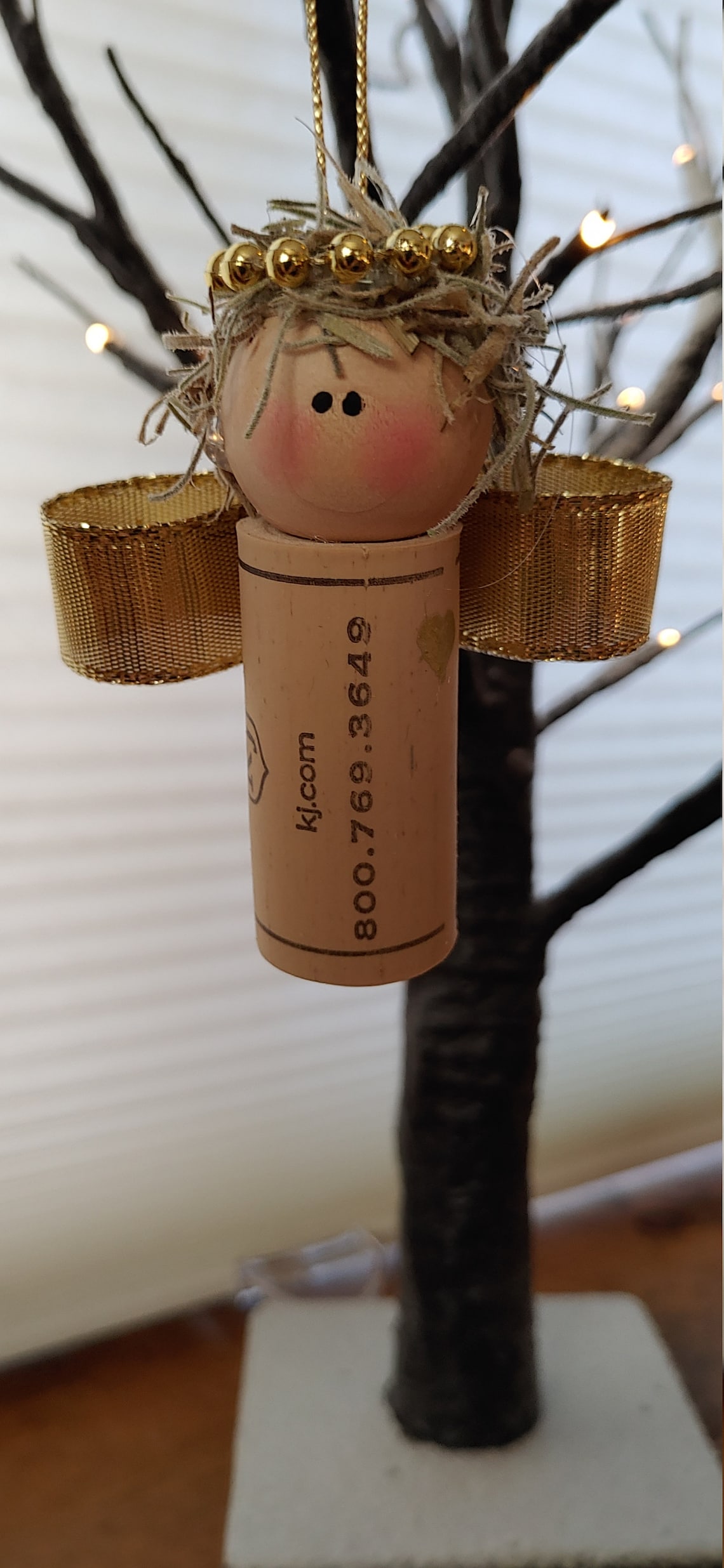 Wine Cork Angel Ornament | Etsy