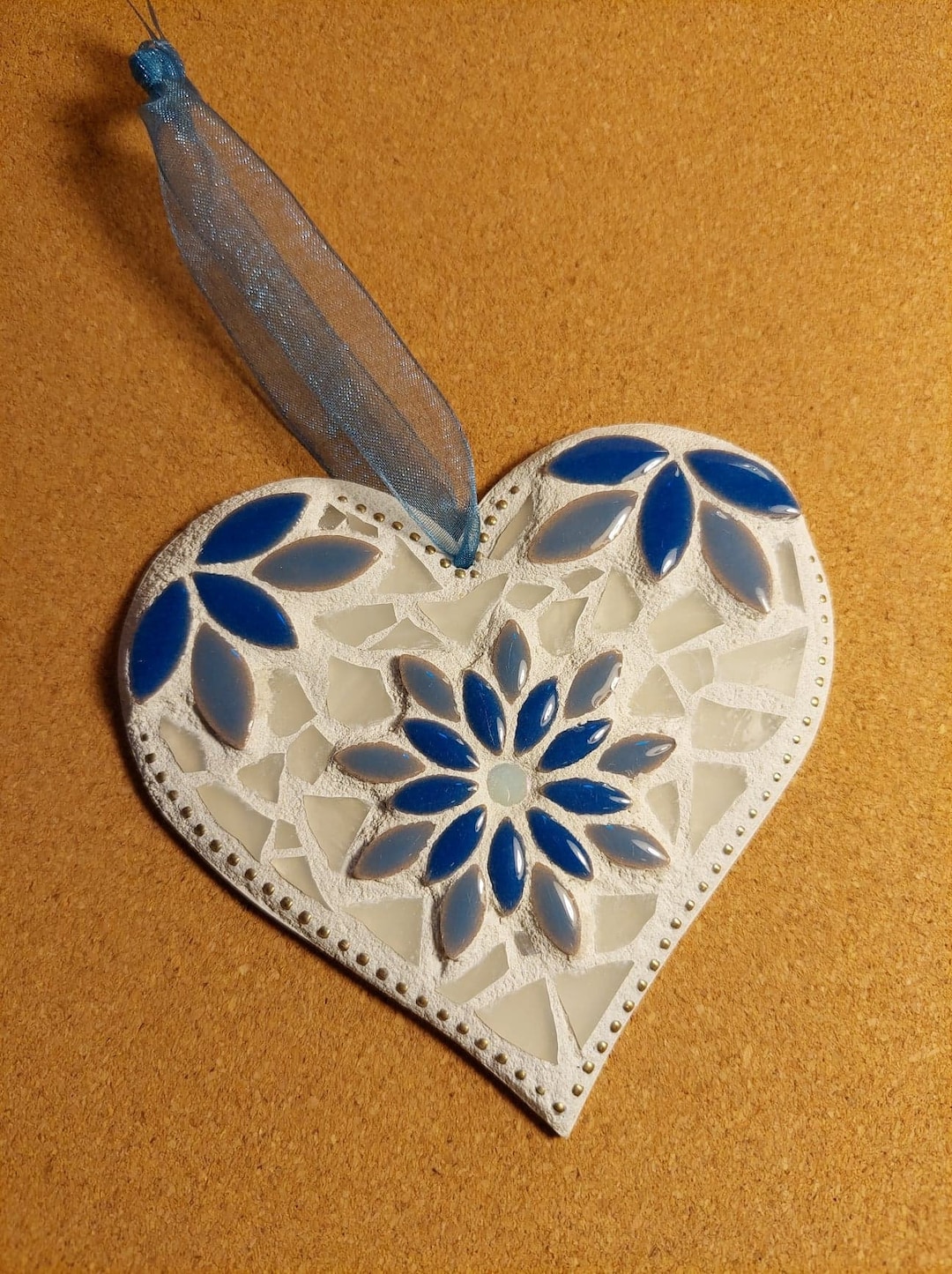Mosaic Heart Glass Mosaics Mini Mosaic Tiles Vintage - Etsy
