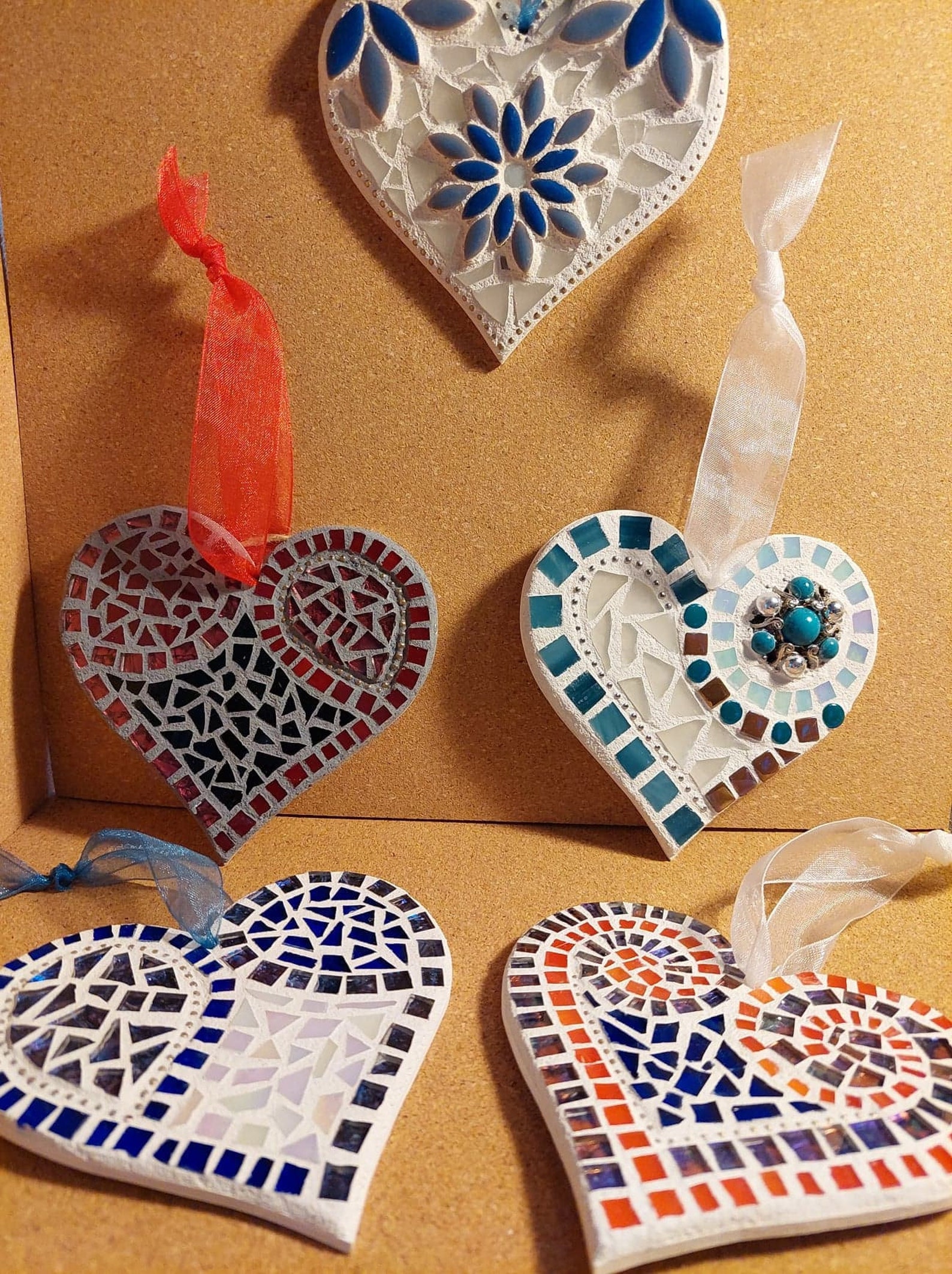 Mosaic Heart, Glass Mosaics, Mini Mosaic Tiles, Vintage Jewelry, Wall ...