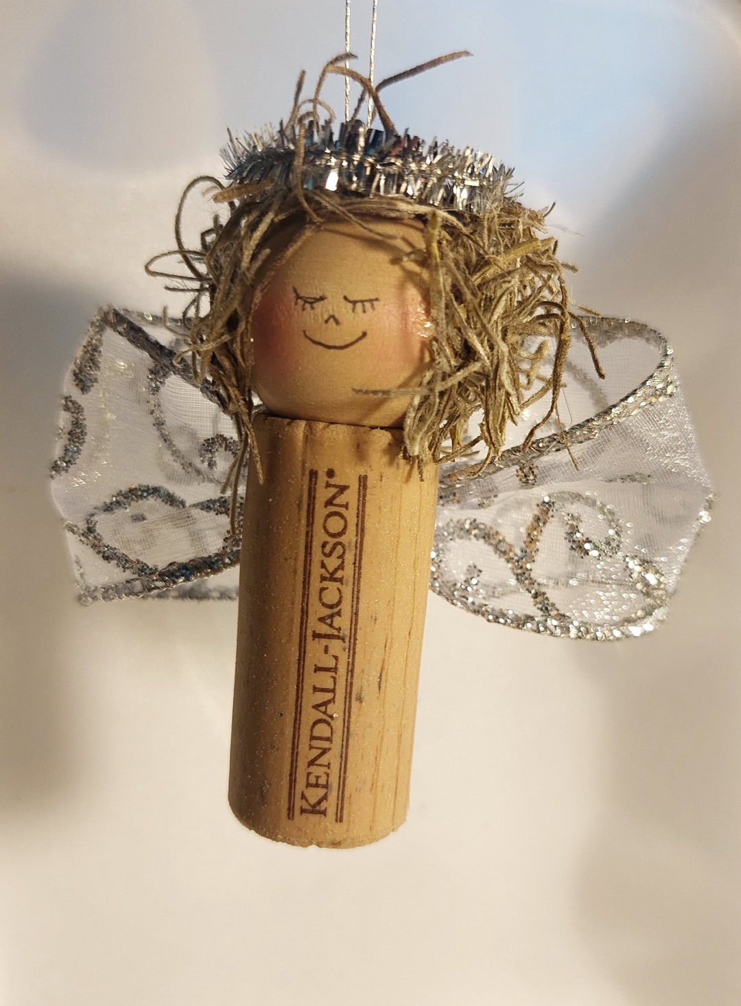 Wine Cork Angel Ornament - Etsy