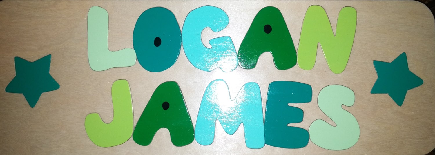 Custom Two-name Puzzle - Etsy