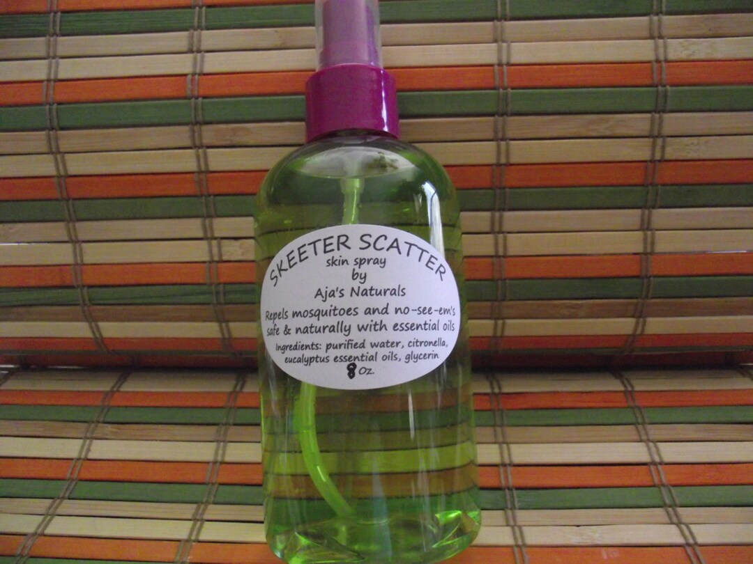 Skeeter Scatter 8 Oz. All Natural Skin Spray Repels Mosqitoes and No ...
