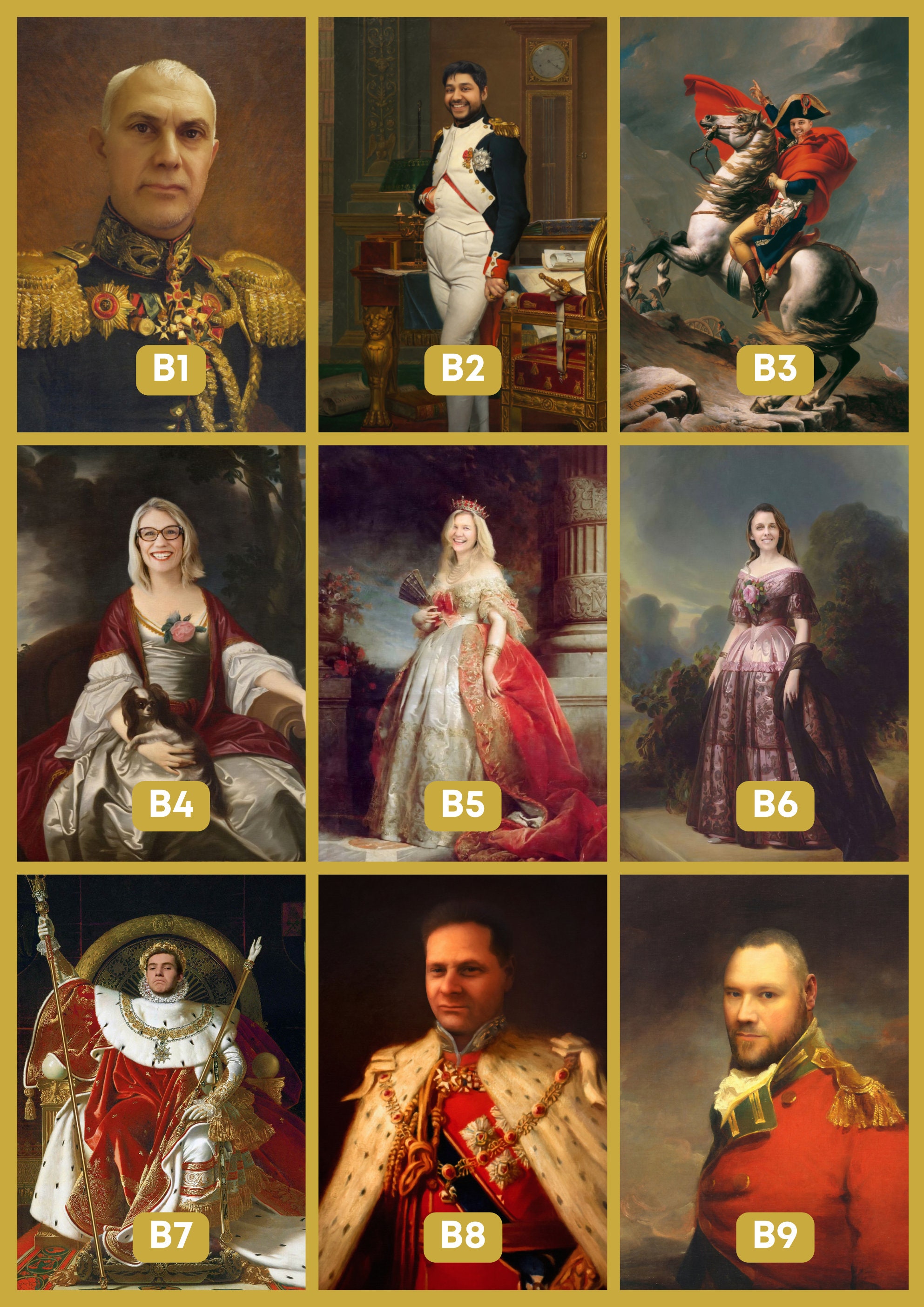 Personalised Historical Portrait Custom Artwork Historical - Etsy UK