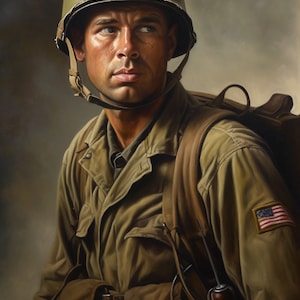 Custom World War 2 Portraits, Personalised War Portrait, War Portraits ...