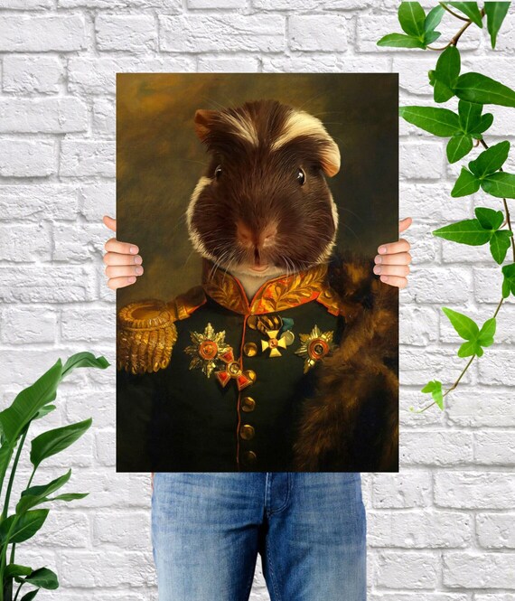 Painting Photo Drawin Mammal Memorial Gift Renaissance Pet Portrait ...