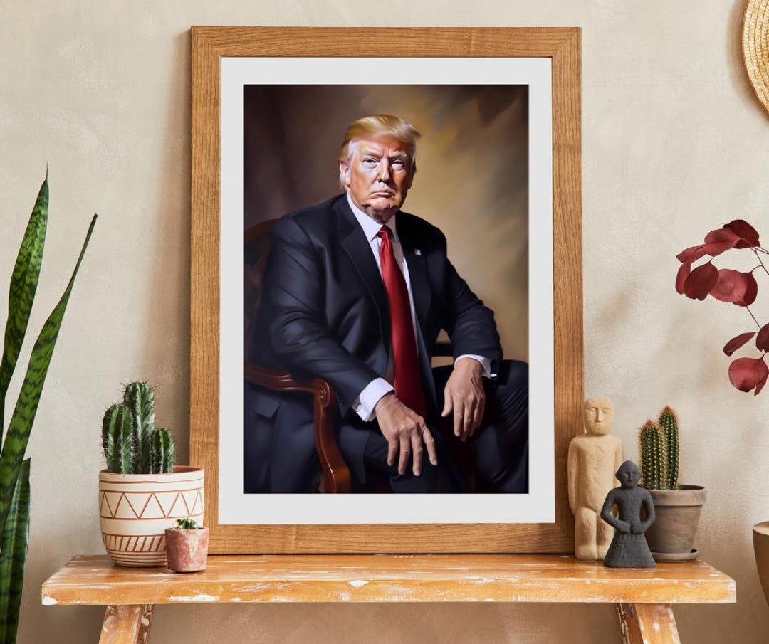President Donald Trump Artwork Print Poster Print Canvas Print - Etsy ...