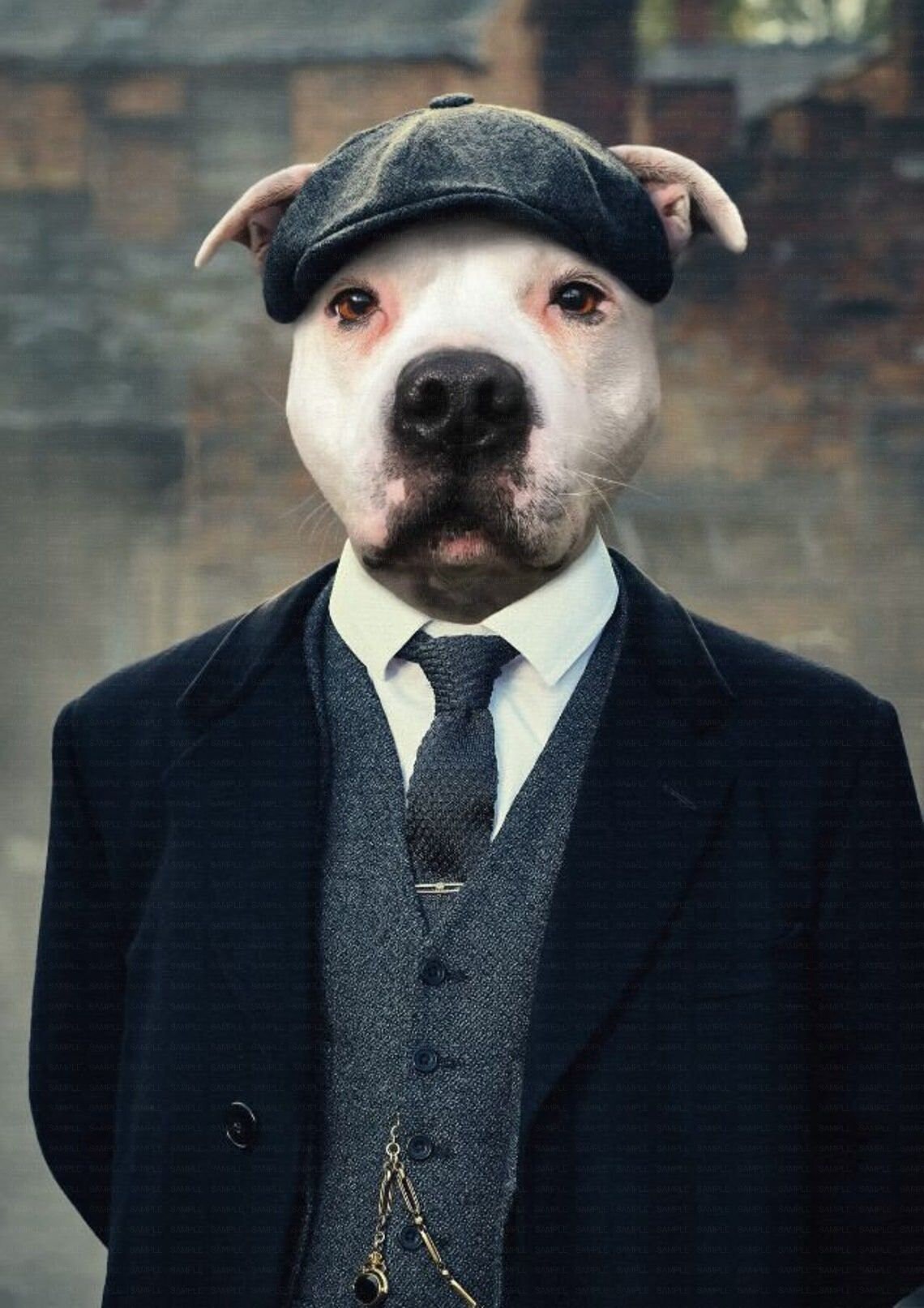 THE GANGSTER Custom Pet Portrait | Etsy