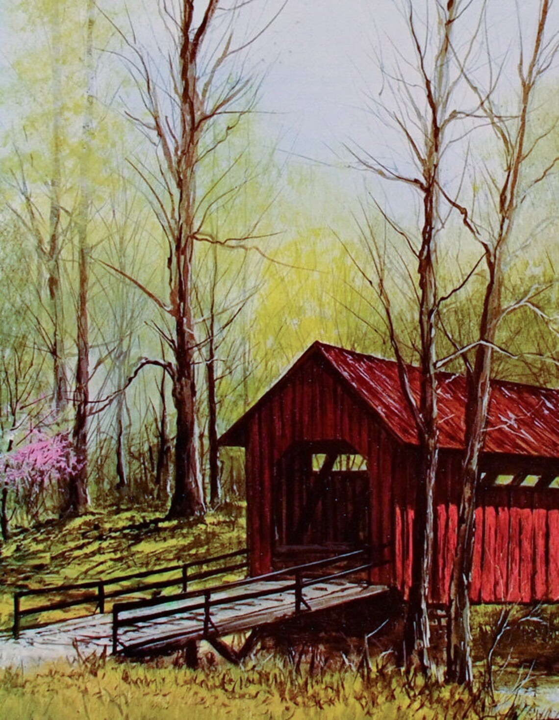 COVERED BRIDGE PRINT Covered Bridges Home Decor Wall Art - Etsy
