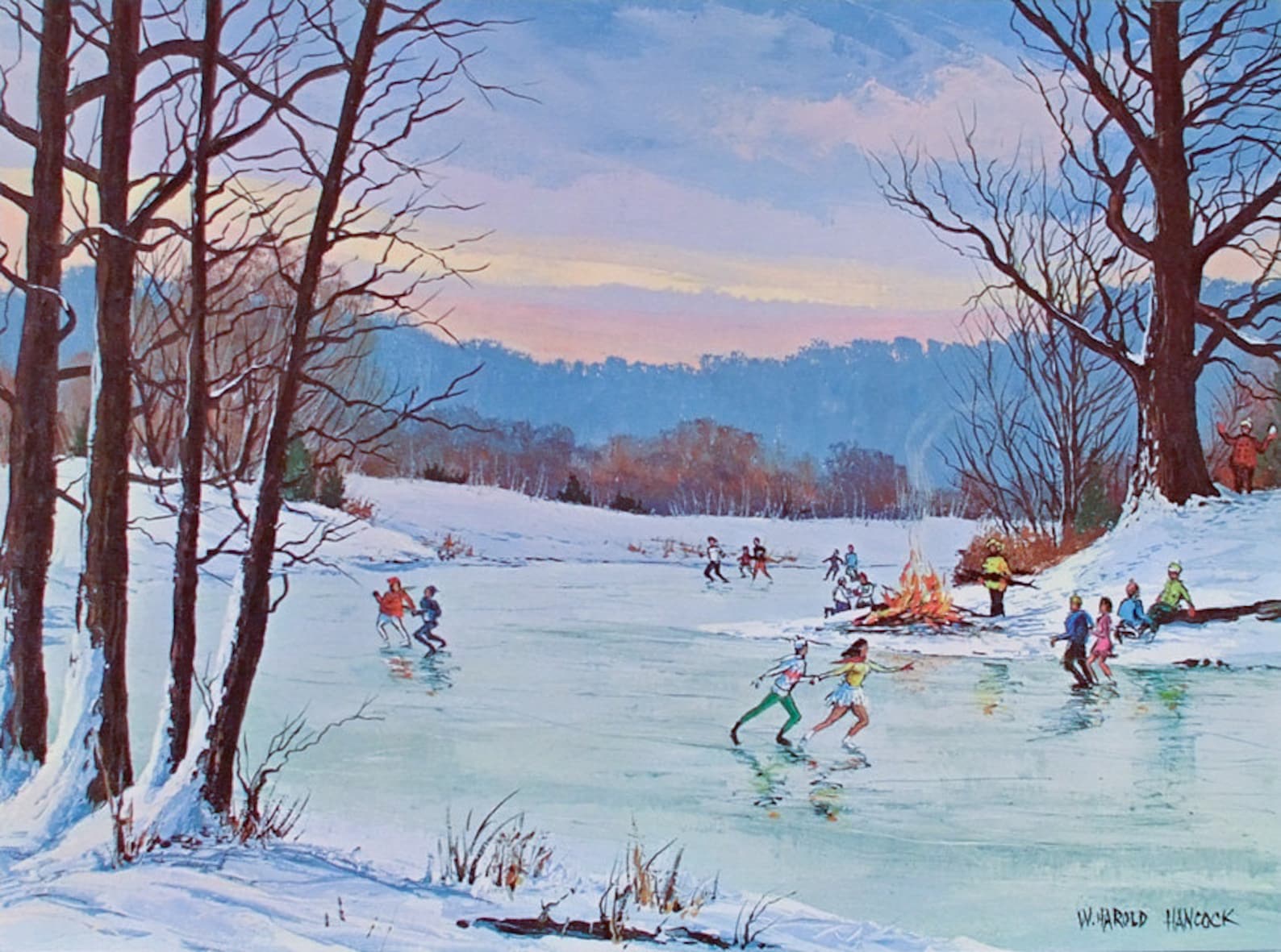 ICE SKATING Ice Skating Decor Art Print Poster Wall Art | Etsy