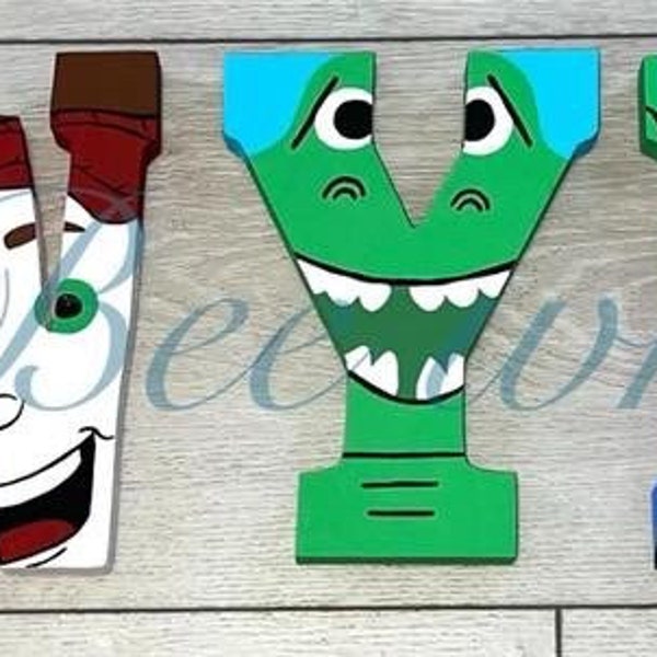 Toy Story Wood Letters - Etsy