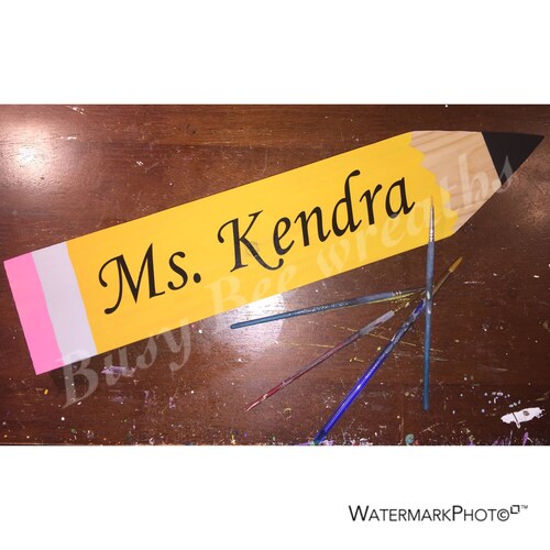 Teacher Pencil Sign - Etsy