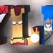 Marvel Wood Letters. Comic Book. Hand Painted Wood Letters. Boys Room ...