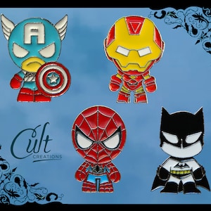 Marvel and Superheroes Metal & Enamel Pins / Pin Badges Choose Your Pin ...