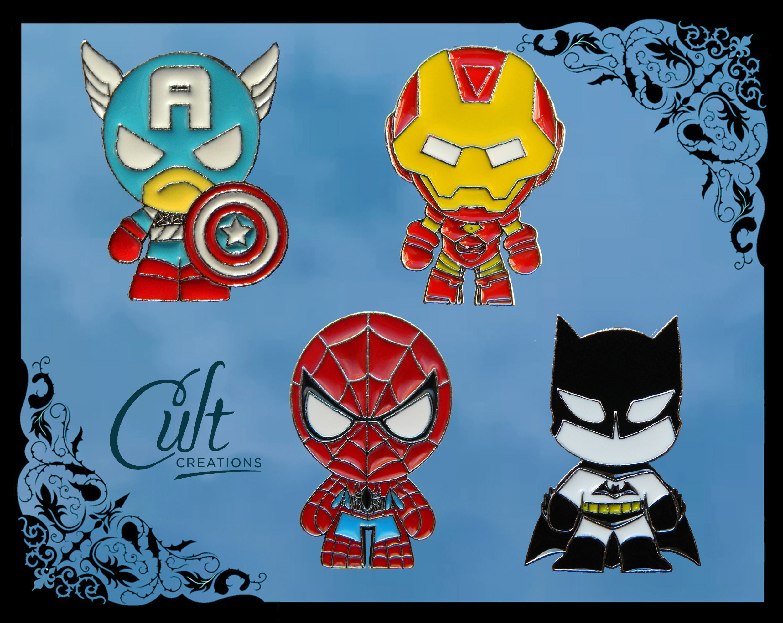 Marvel and Superheroes Metal & Enamel Pins / Pin Badges Choose | Etsy UK