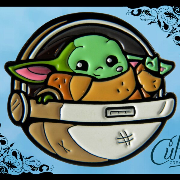 Grogu Enamel Pin - Etsy
