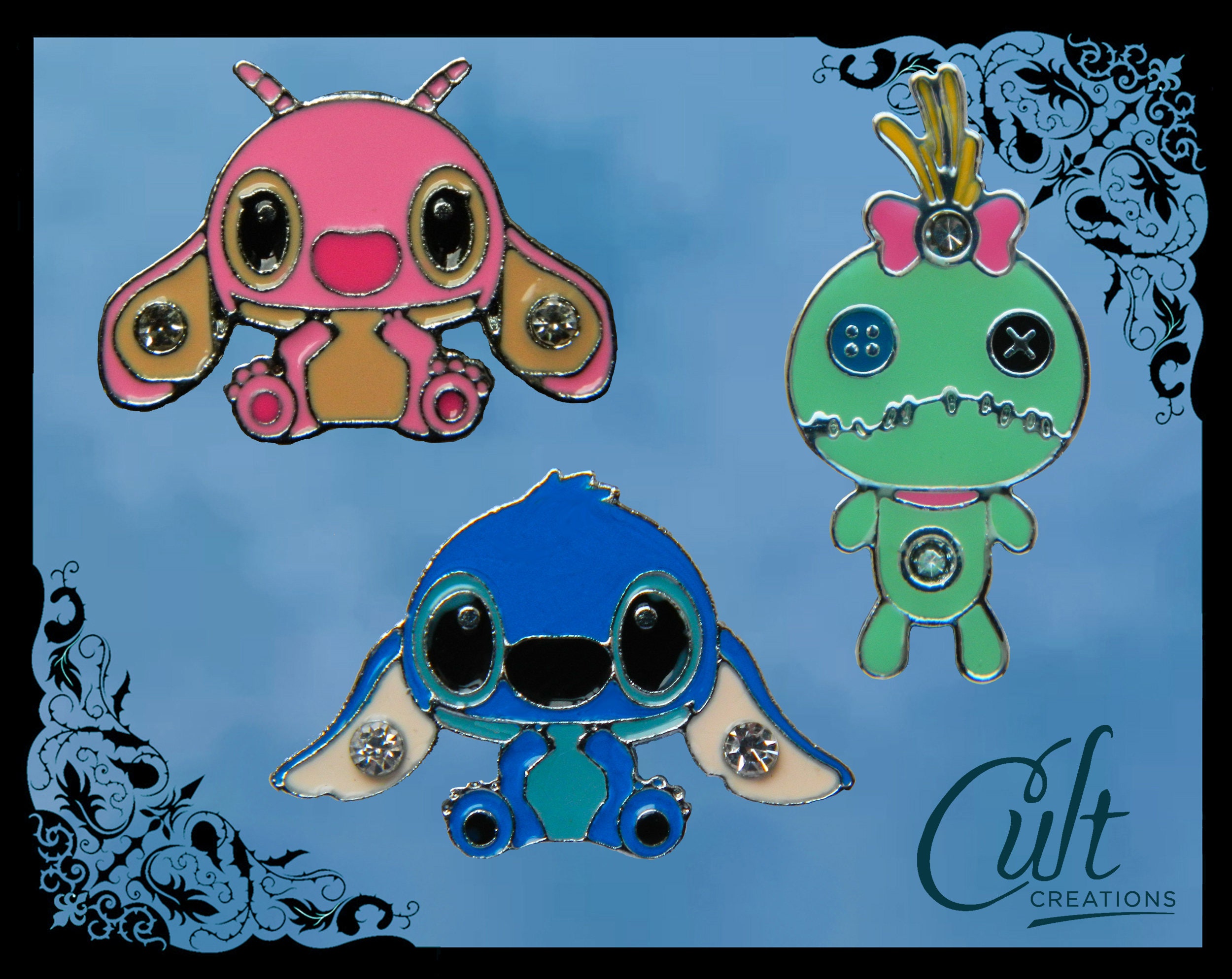 Disney Lilo & Stitch metal and enamel pins / pin badges Choose | Etsy