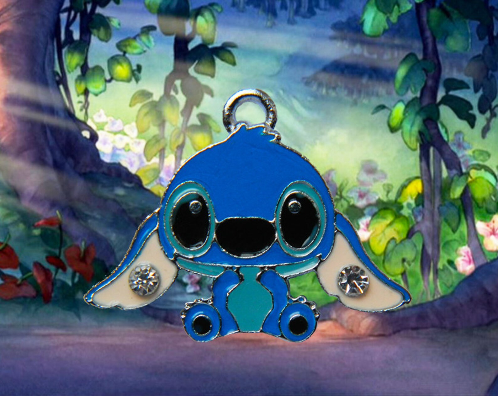 Disney Lilo & Stitch Key Chain/keyring With Stitch and Angel - Etsy