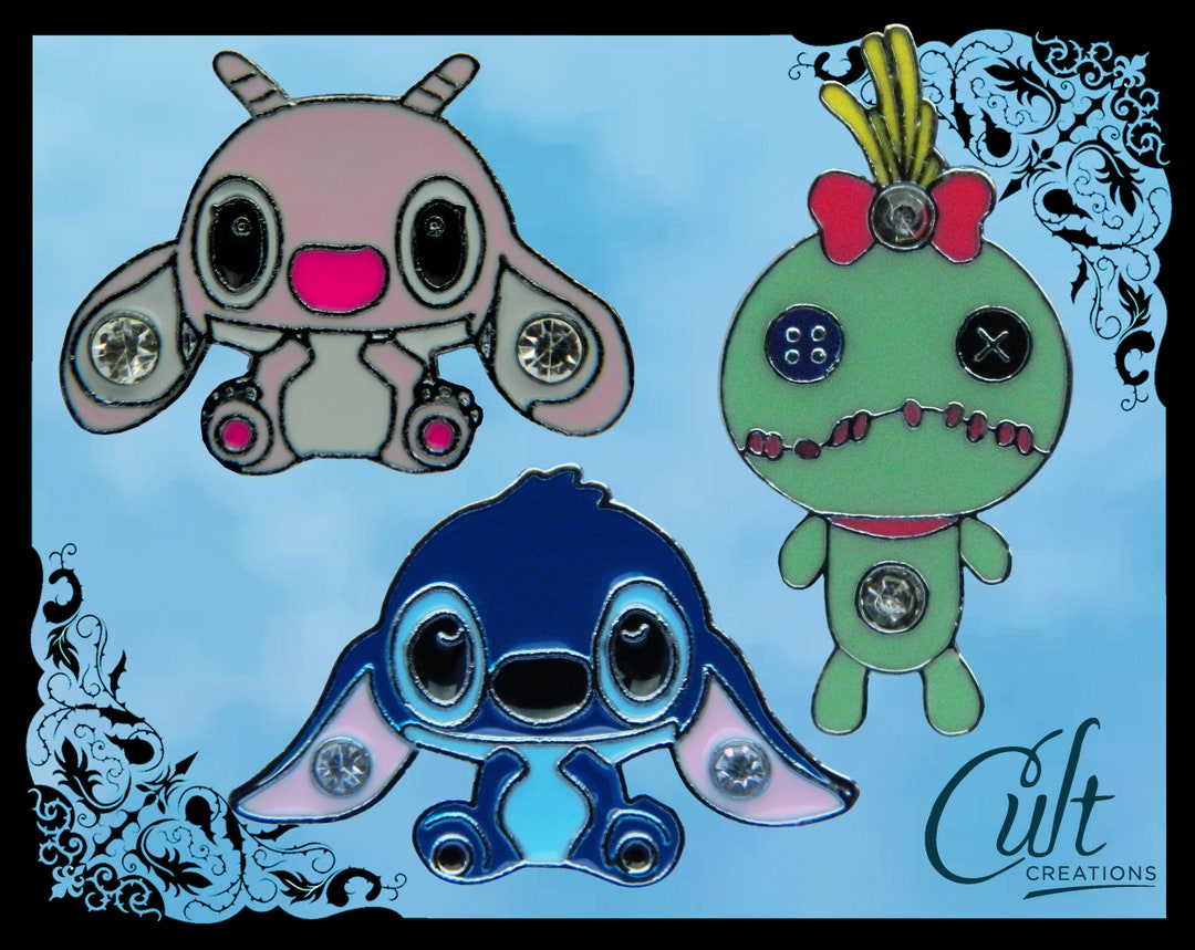 Disney Lilo & Stitch Metal and Enamel Pins / Pin Badges With - Etsy