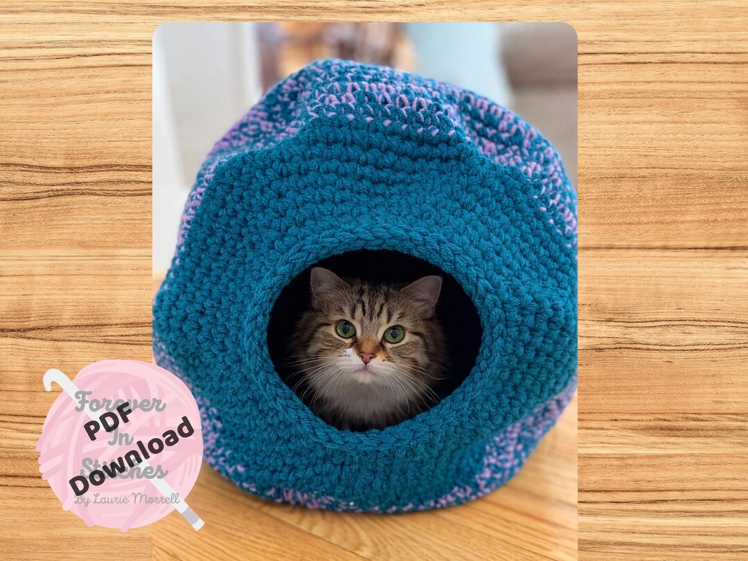 Crochet Pattern - EASY Beginner Cat Pod / Cave - PDF Download - Etsy