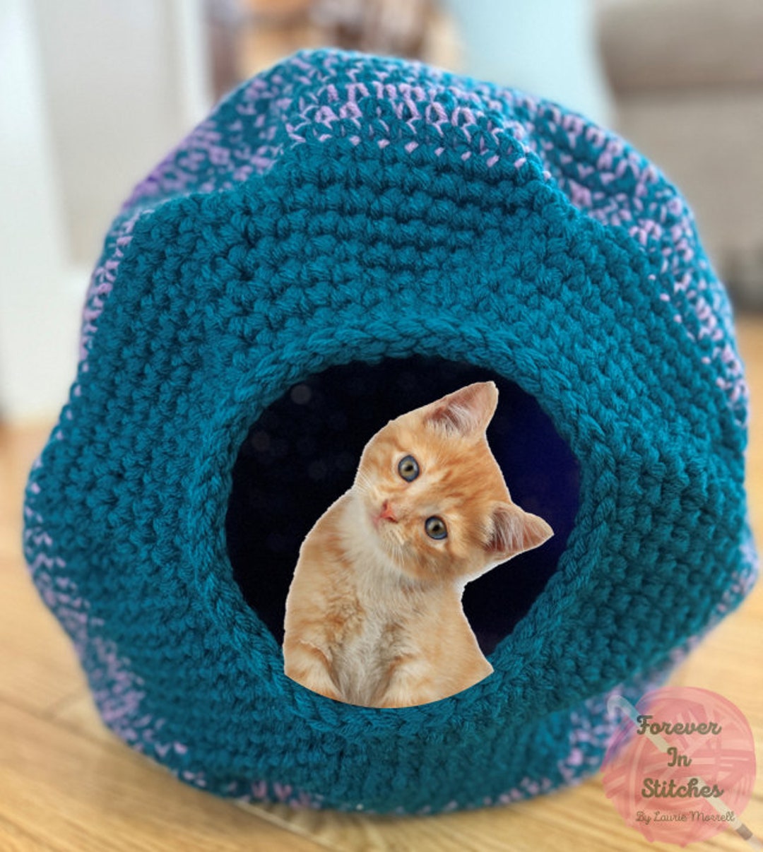 Cat Pod / Cave Crochet Pattern EASY - Etsy