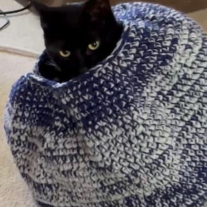 Crochet Pattern - EASY Beginner Cat Pod / Cave - PDF Download - Etsy