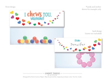 I Chews You Valentine - Etsy