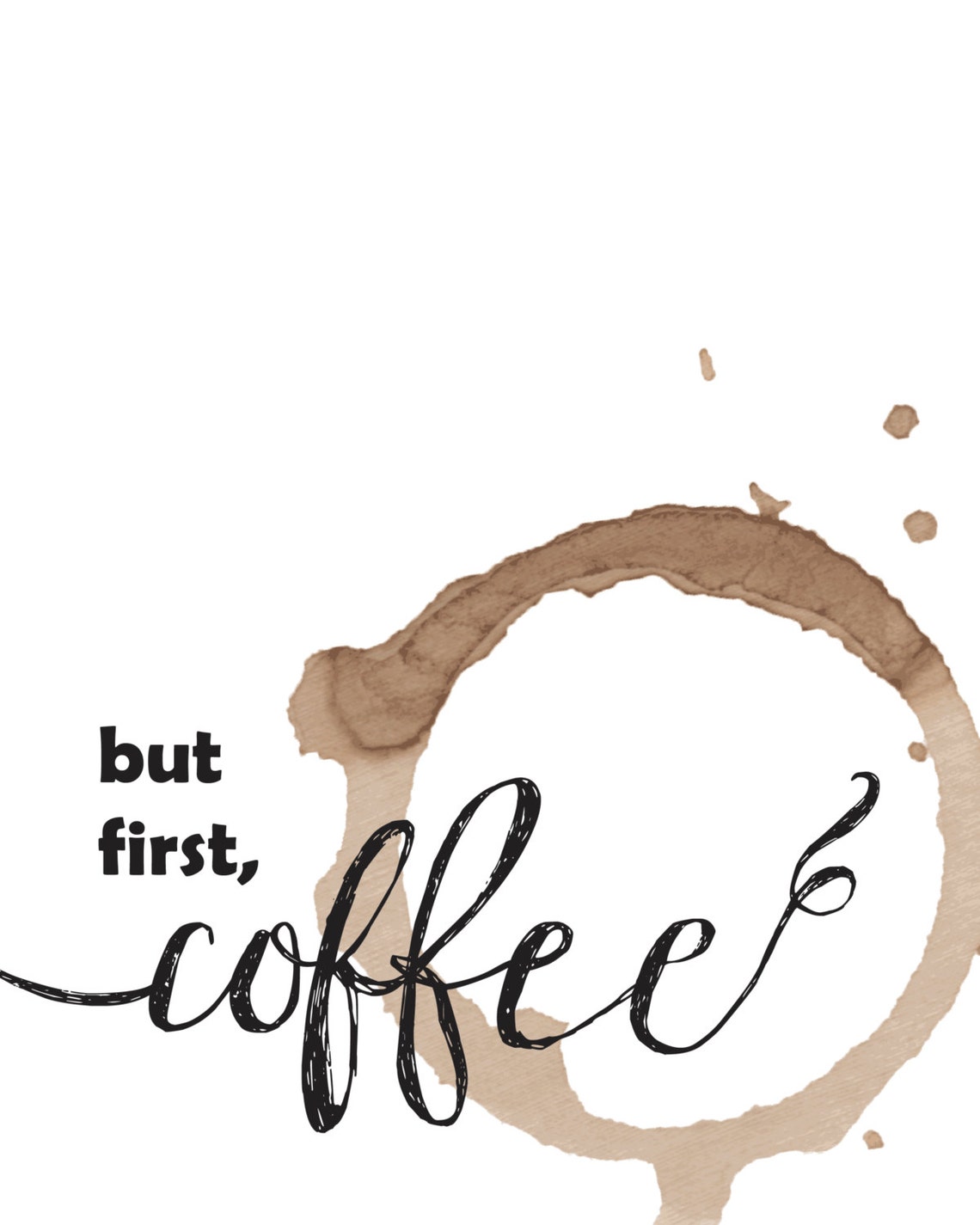 But First Coffee Printable Wall Art Coffee Home Decor - Etsy