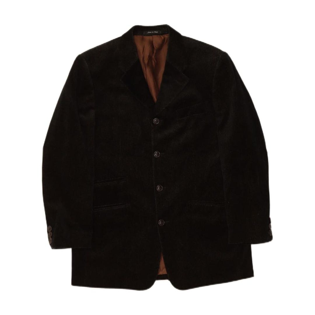 VINTAGE Mens 4 Button Blazer Jacket IT 52 XL Brown Cotton - Etsy