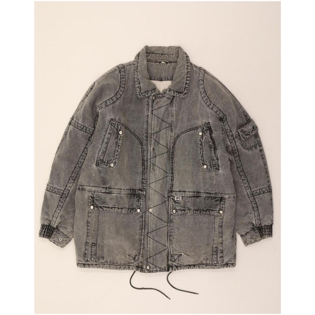 VINTAGE Mens Denim Windbreaker Jacket UK 42 XL Navy Blue Cotton - Etsy