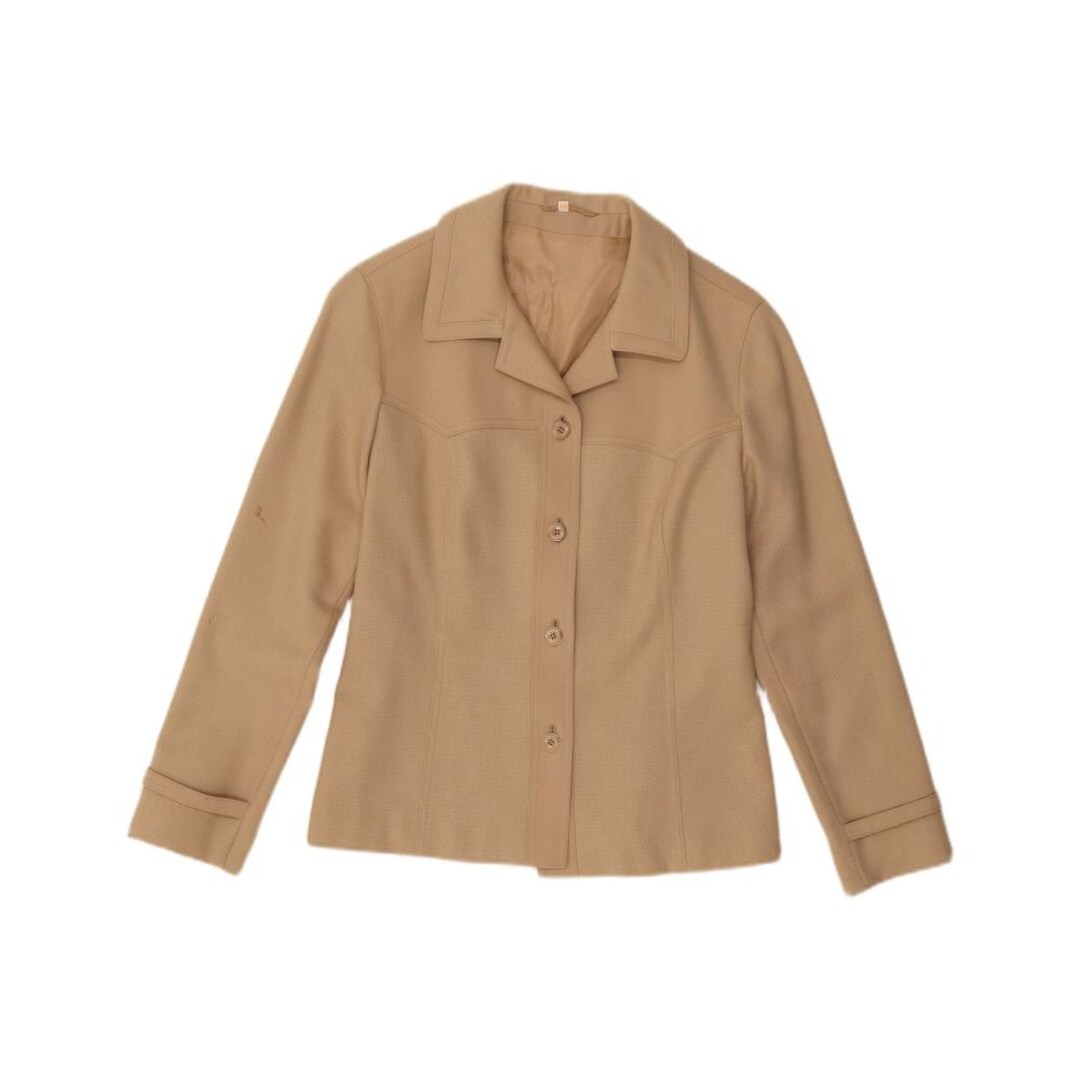 Vintage Womens 4 Button Blazer Jacket IT 40 Small Beige Wool - Etsy